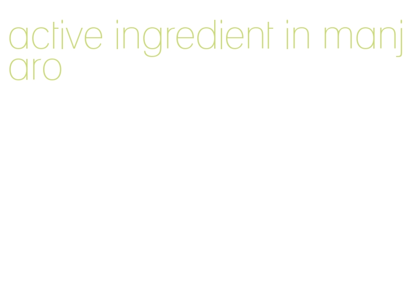 Unlocking Manjaro's Active Ingredient for Weight Loss - Hipismo Net